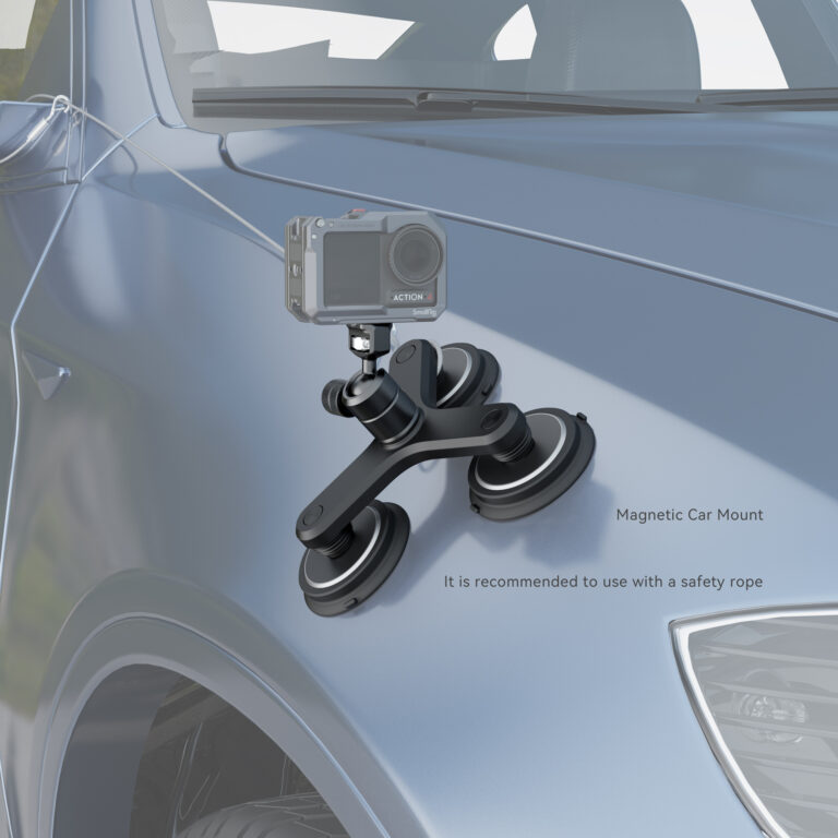 SmallRig 4468 Triple Magnetic Suction Cup Mounting Support Kit Action ...